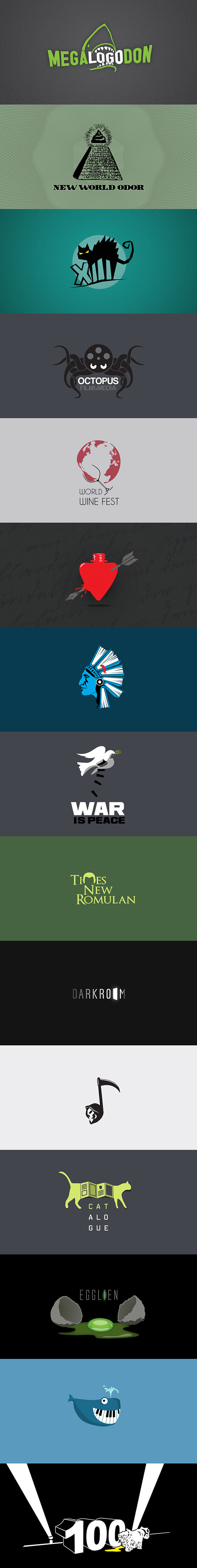 100 logos in 100 days - Logottica